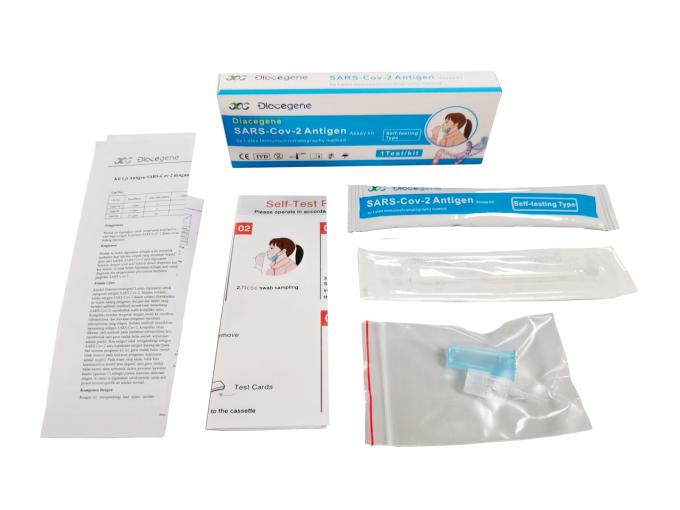 Self Testing Nasopharynx Saliva Antigen Rapid Test Kit With 1Pcs / Box